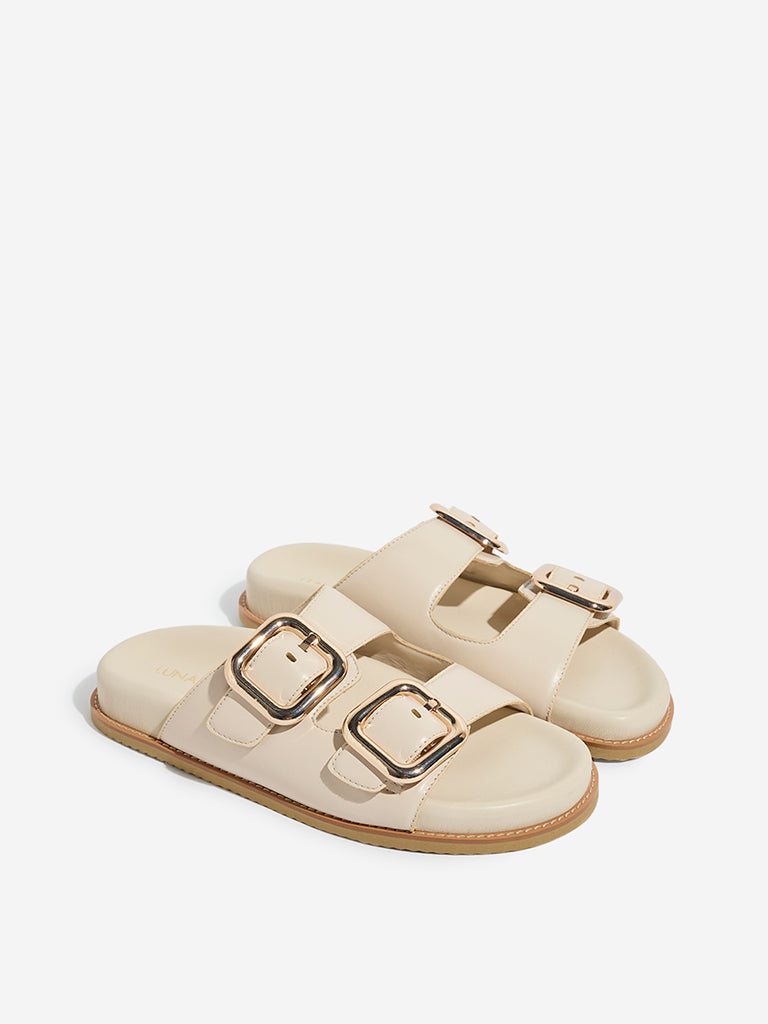 Buy LUNA BLU Cream Comfort Sandals from Westside