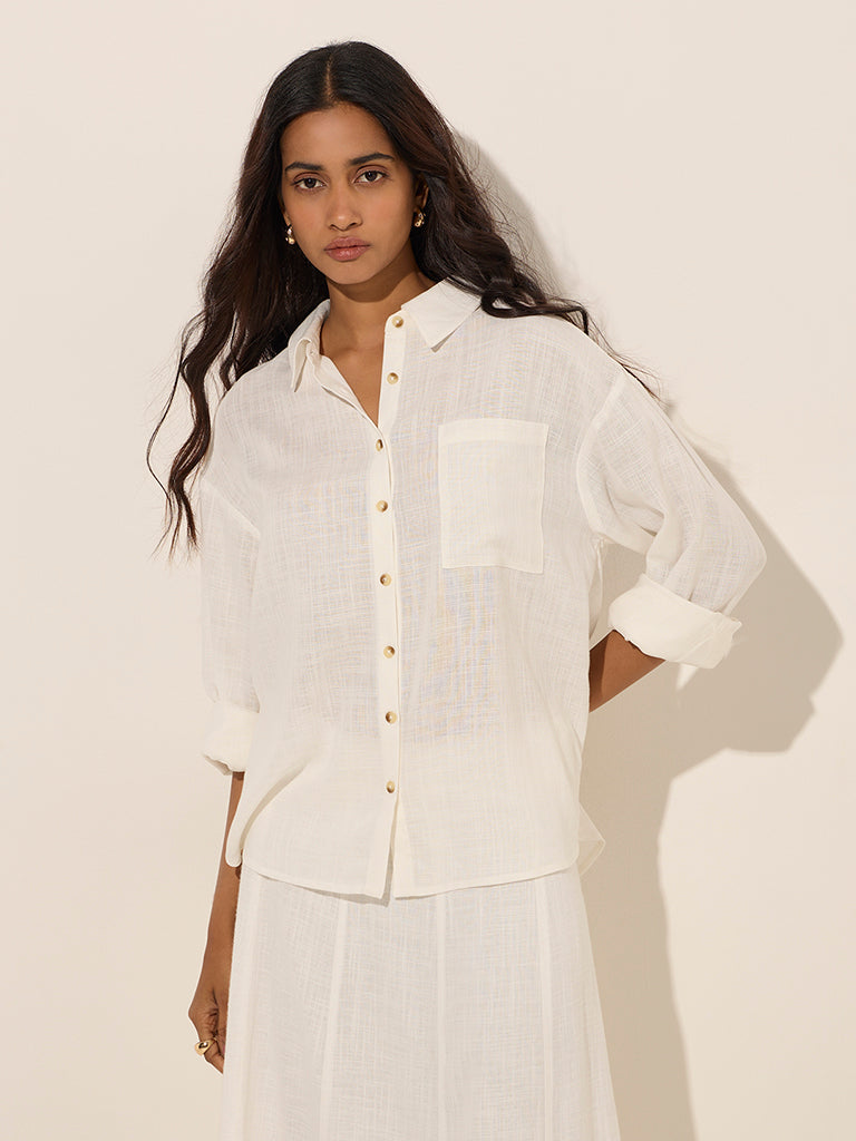 Buy LOV Off-White Shirt from Westside