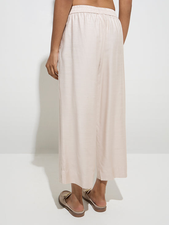 Buy Zuba Beige Solid Ethnic Pants from Westside