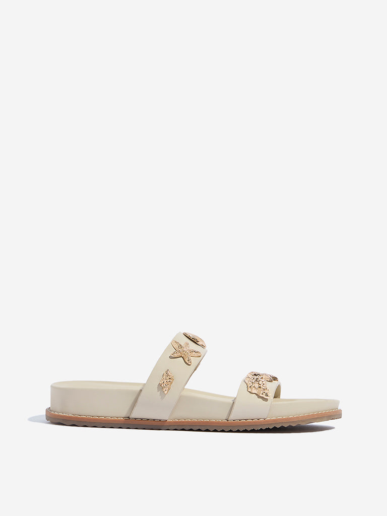 Buy LUNA BLU Ivory Sea Life-Inspired Comfort Sandals from Westside