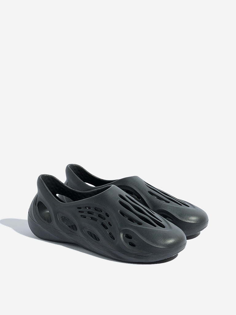 Buy SOLEPLAY Dark Grey Slip-On Rainy Clogs from Westside