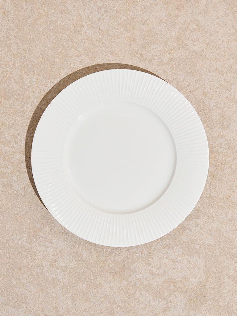 Buy Westside Home White Ripple Side Plate from Westside