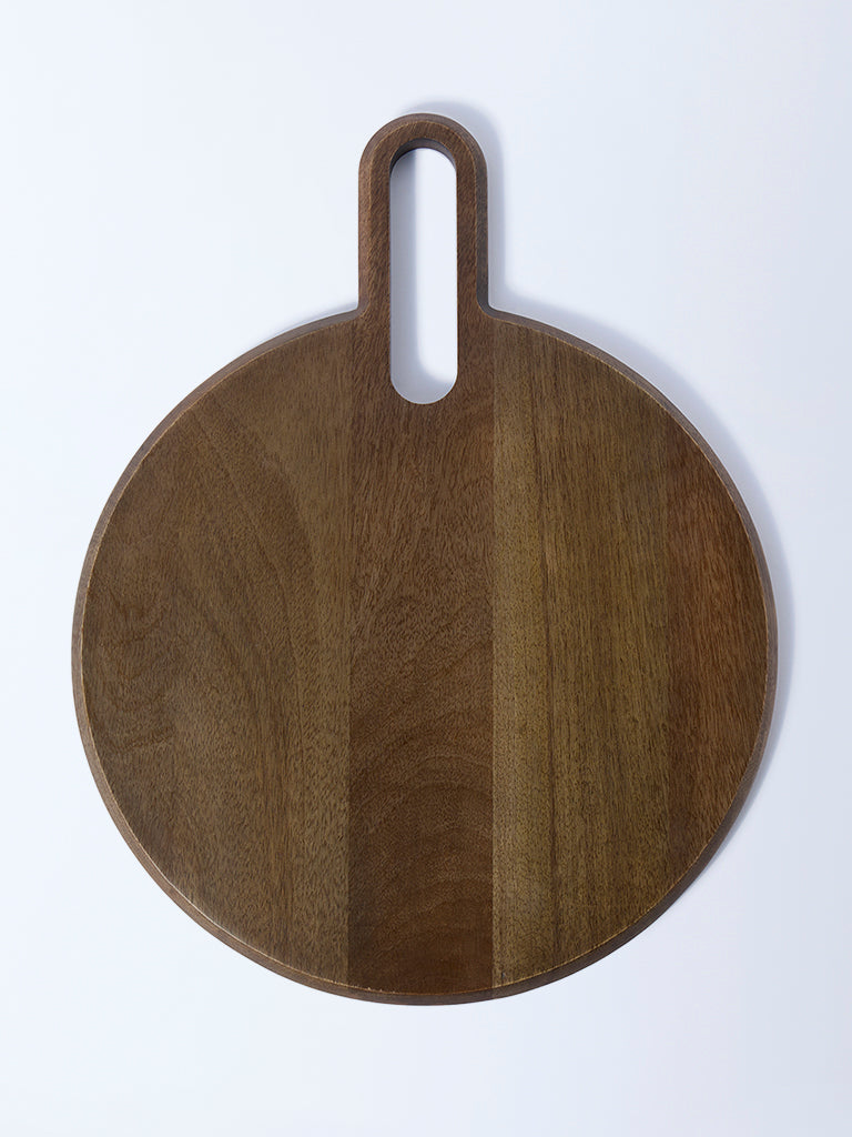 Buy Westside Home Brown Wooden Round Chopper from Westside
