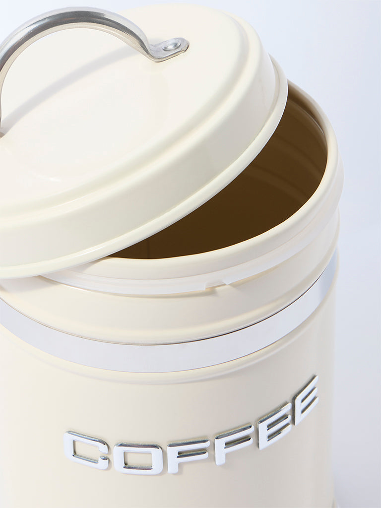 Buy Westside Home Ivory Coffee Storage Jar with Lid from Westside
