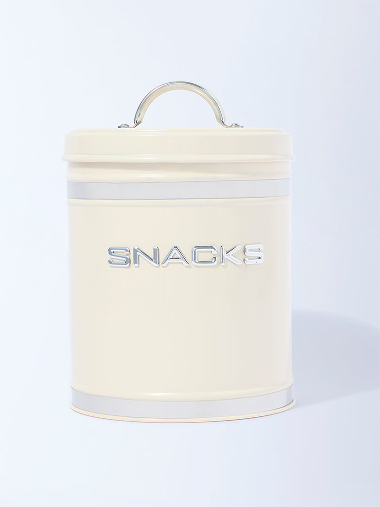 Buy Westside Home Ivory Snacks Storage Jar with Lid from Westside