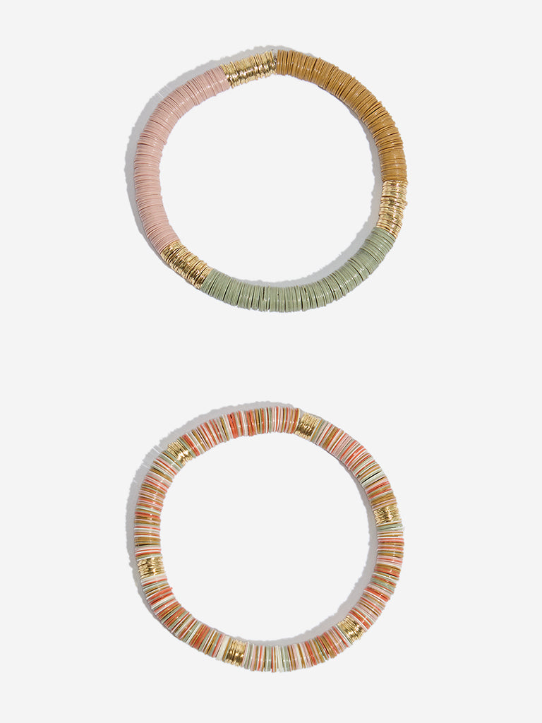 Buy Westside Accessories Multicolour Sequence Bracelet Set - Pack of 2 ...