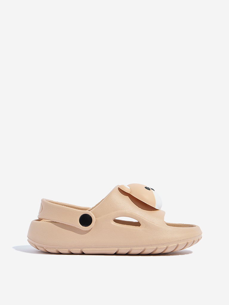 Buy Yellow Brown Teddy Bear Design Clogs from Westside