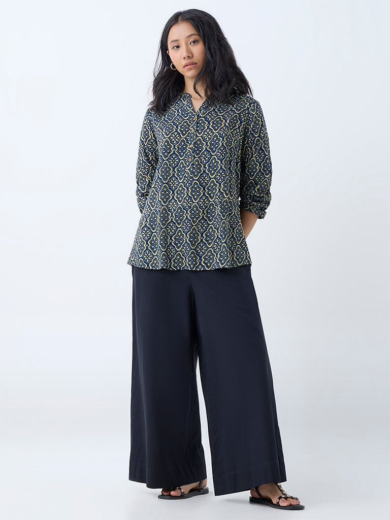 Buy Utsa Indigo Printed Tunic from Westside