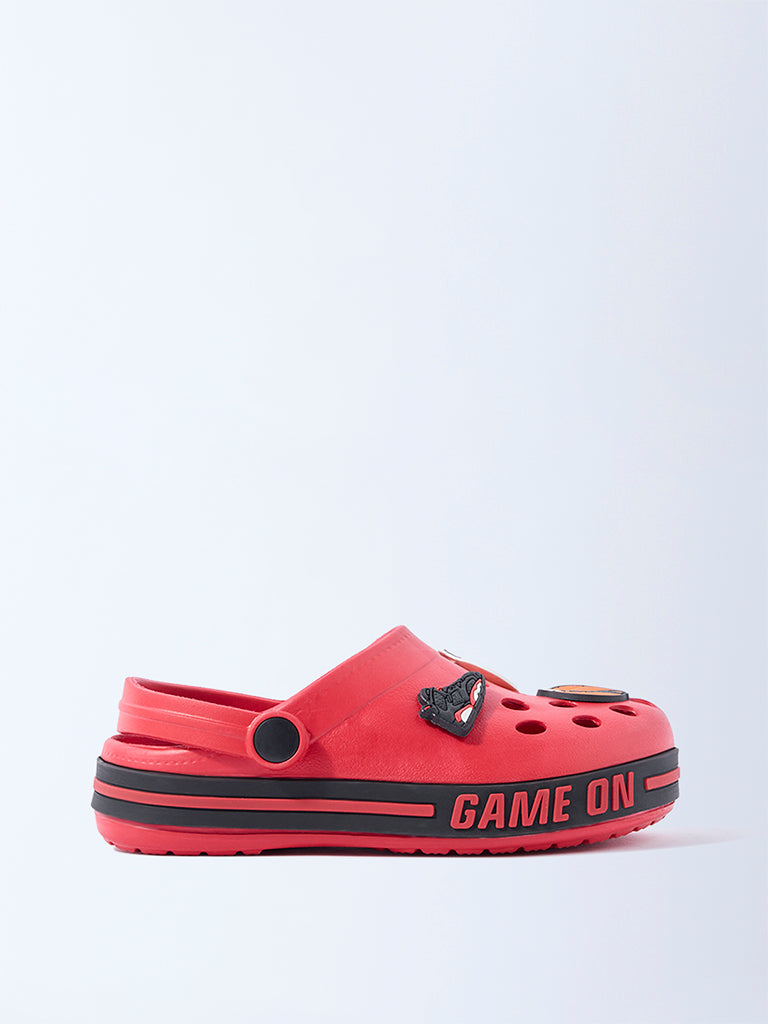 Buy Yellow Red Basketball-Themed Clogs from Westside