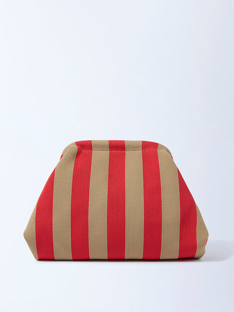 Buy Studiowest Multicolour Striped Pouch from Westside