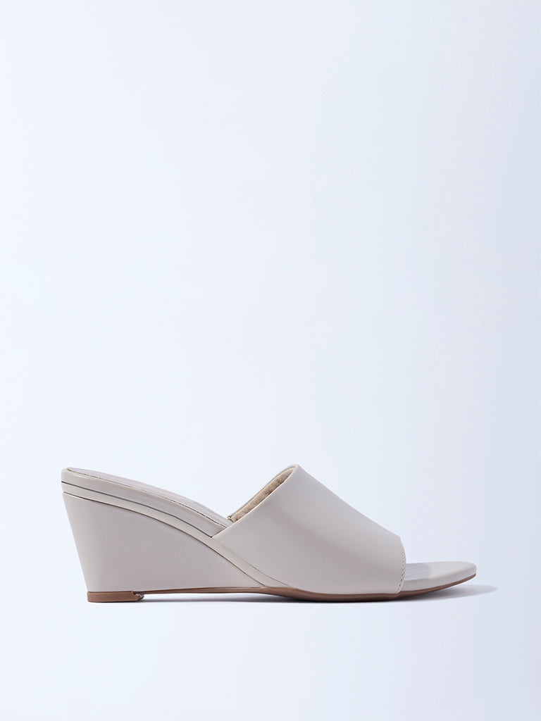 Buy LUNA BLU Ivory Wedge-Heel Sandals from Westside