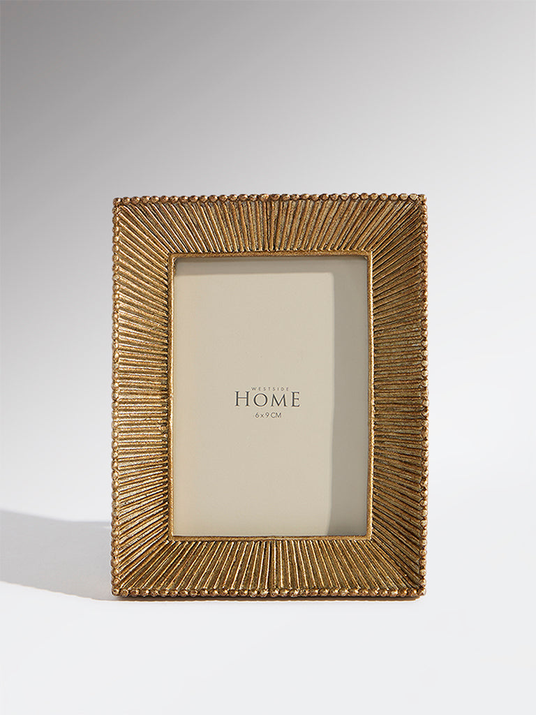 Buy Westside Home Gold Resin Textured Photo Frame from Westside