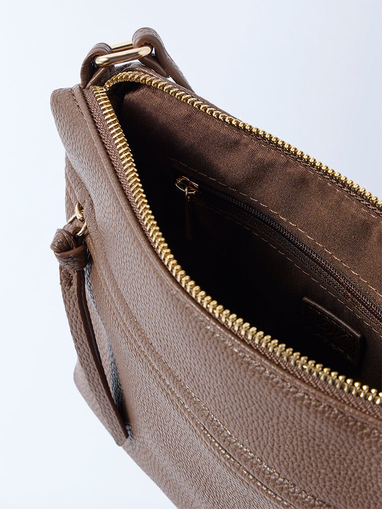 Buy Westside Brown Pouch Sling Bag from Westside