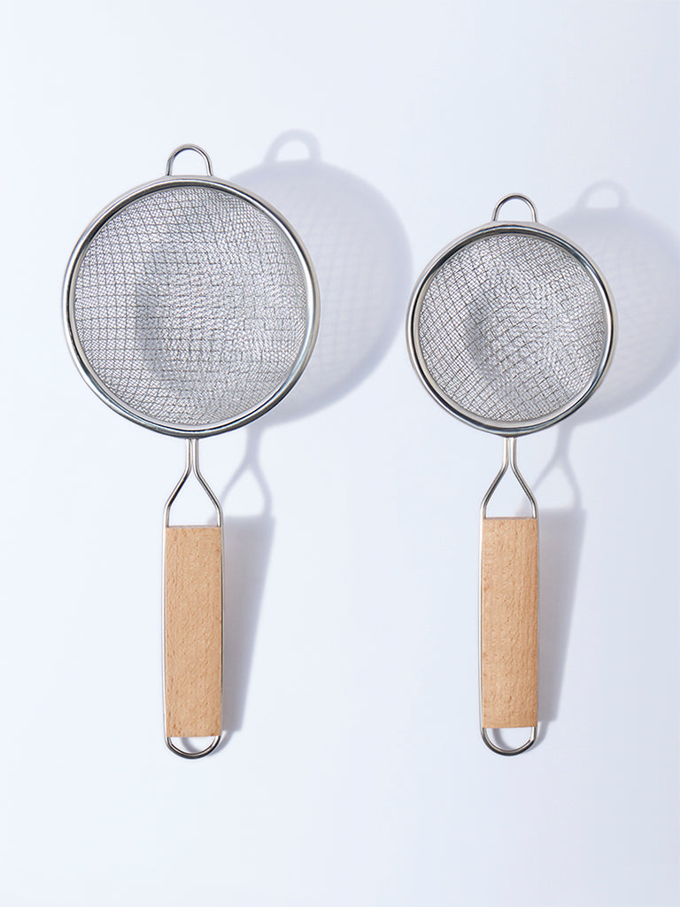 Buy Westside Home Silver Strainers (Set of 2) from Westside