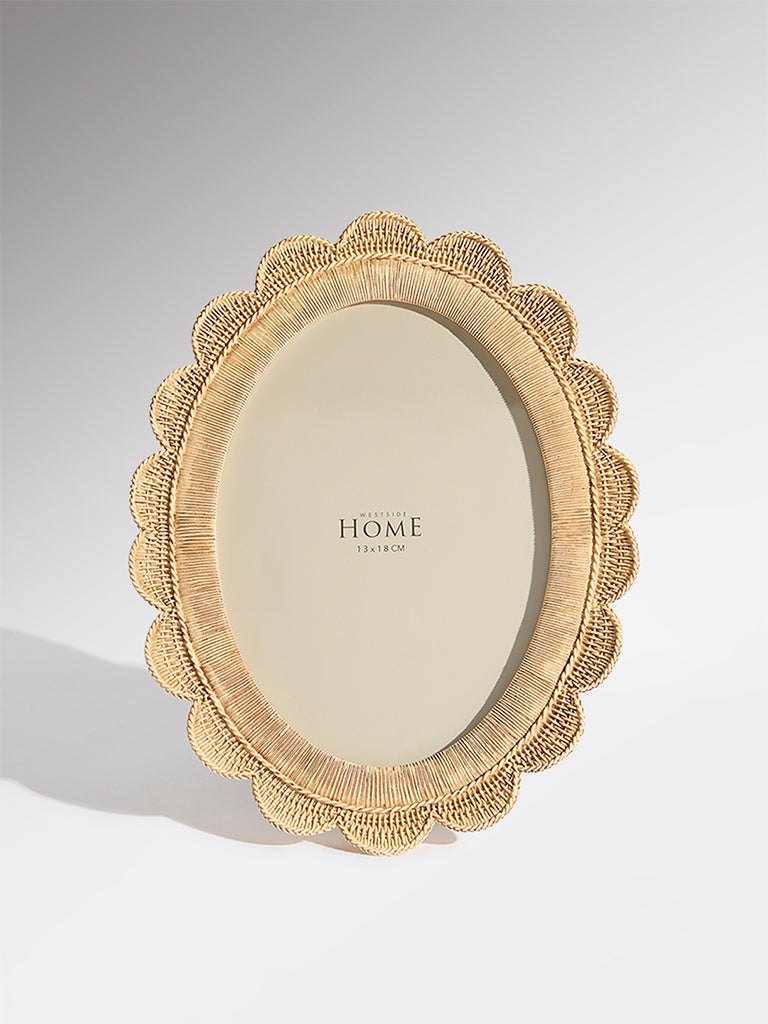 Buy Westside Home Beige Scalloped Photo Frame (5X7) - Large from Westside