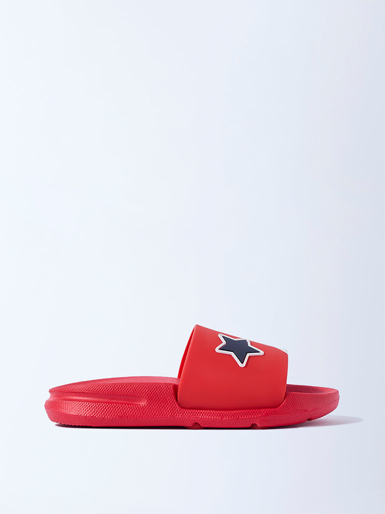 Buy Yellow Red Star-Design Slides from Westside