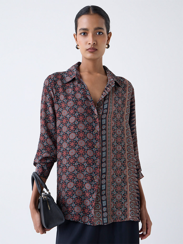 Buy Zuba Multicolour Bagru Pattern Tunic from Westside