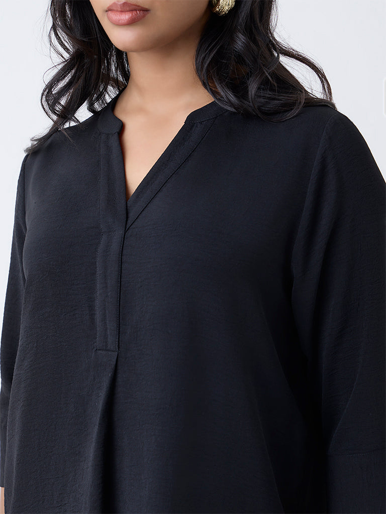 Buy Gia Black Solid Top from Westside