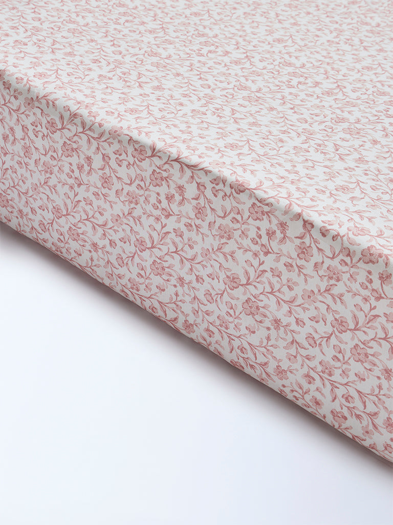 Buy Westside Home Pink Floral Pattern Queen Bed Sheet Set from Westside
