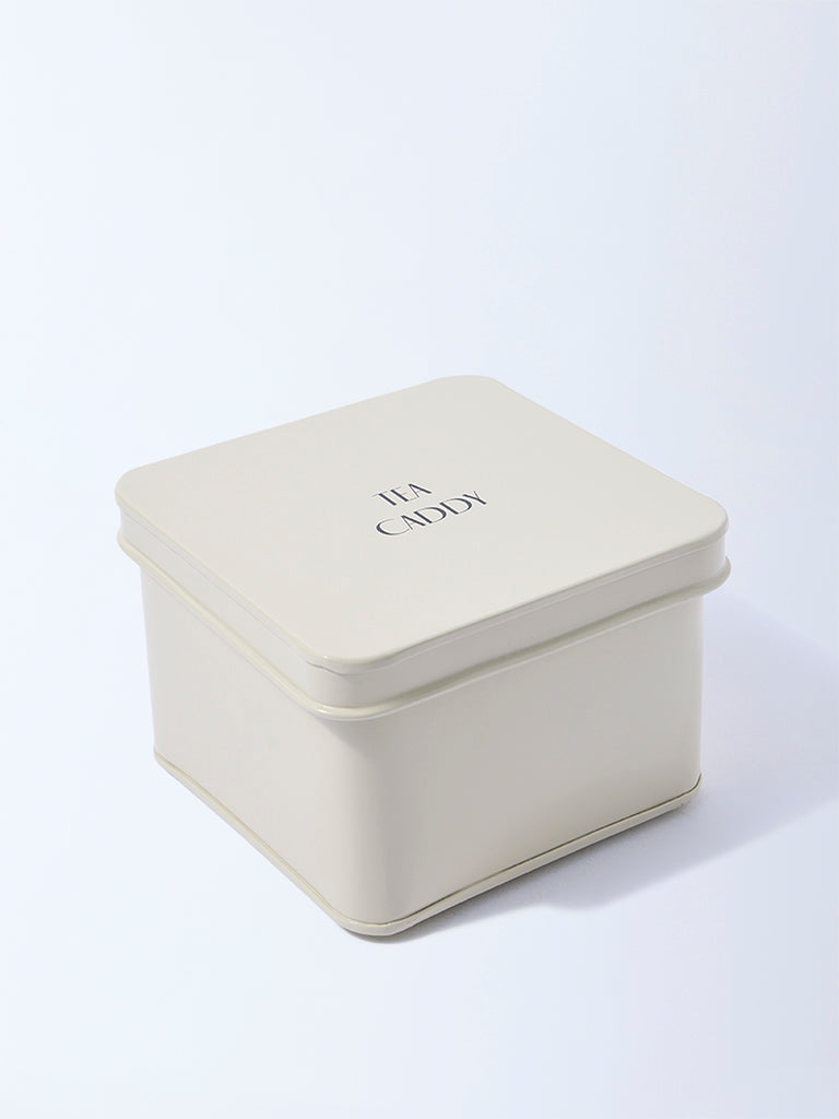 Buy Westside Home Ivory Typographic Tea Box from Westside