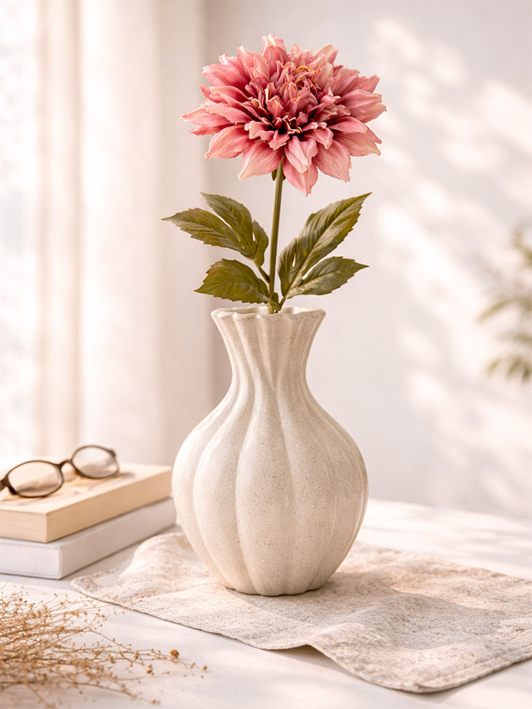 Buy Westside Home Rust Artificial Dahlia Flower from Westside