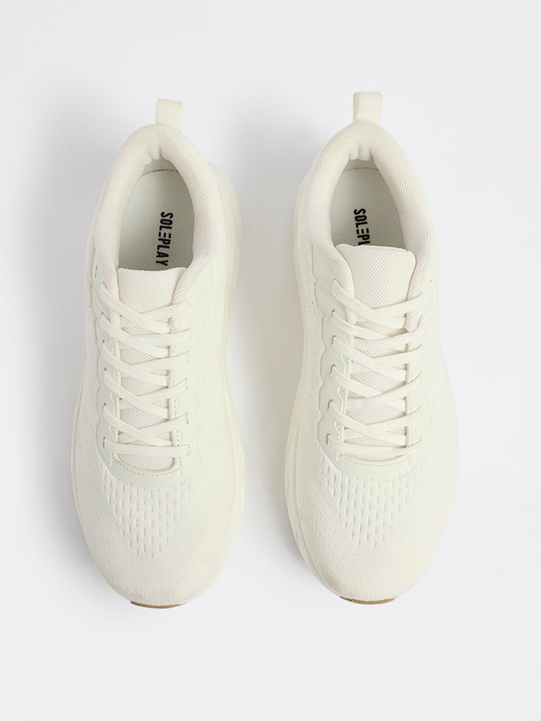 Buy SOLEPLAY White Lace-Up Sneakers from Westside