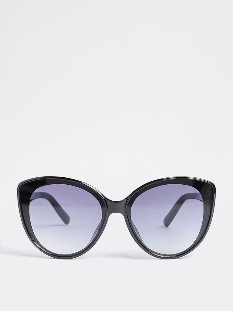Buy Westside Accessories Black Oversized Cateye Sunglasses - Comes with ...