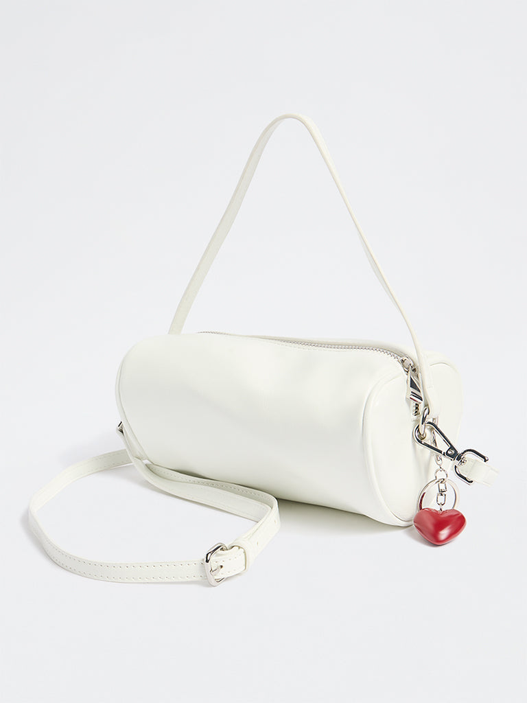 Buy Westside White Heart Sling Bag from Westside