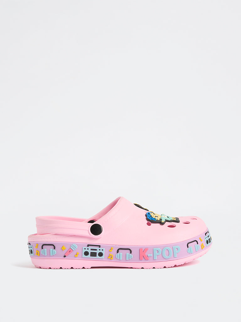 Buy Yellow Pink K-Pop Inspired Clogs from Westside