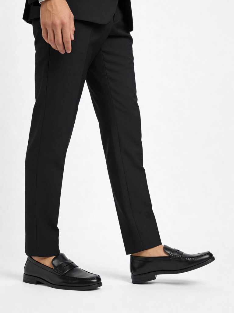 Buy SOLEPLAY Black Penny Loafers from Westside