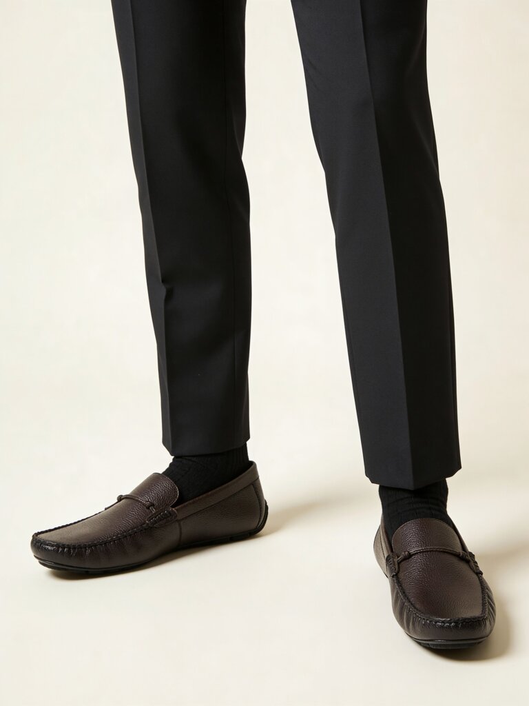 Buy SOLEPLAY Dark Brown Solid Leather Loafers from Westside
